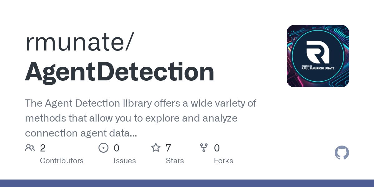 Anoop N on LinkedIn: GitHub - rmunate/AgentDetection: 🔍 Agent Detection ... Anoop N on LinkedIn: GitHub - rmunate/AgentDetection: 🔍 Agent Detection ...