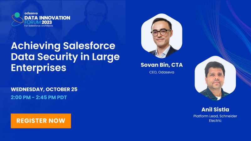 Tyler Elkins on LinkedIn: Odaseva Data Innovation Forum for Salesforce ... Tyler Elkins on LinkedIn: Odaseva Data Innovation Forum for Salesforce ...