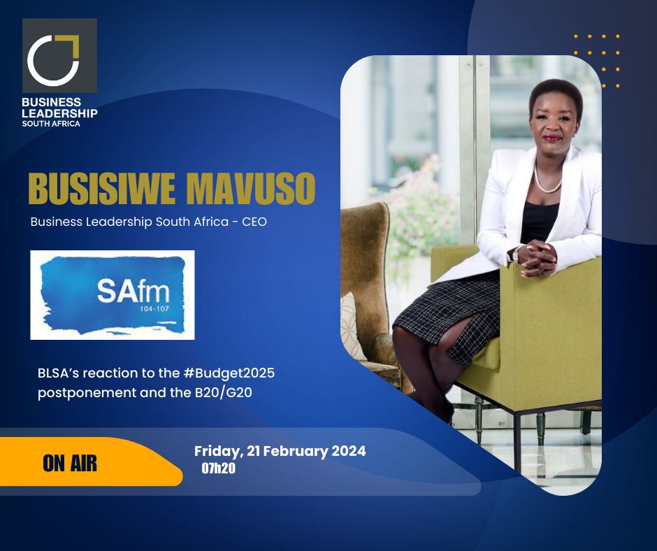 Busisiwe Mavuso BCompt, FCCA, MBL, MPhil on LinkedIn: ICYMI: My ... Busisiwe Mavuso BCompt, FCCA, MBL, MPhil on LinkedIn: ICYMI: My ...