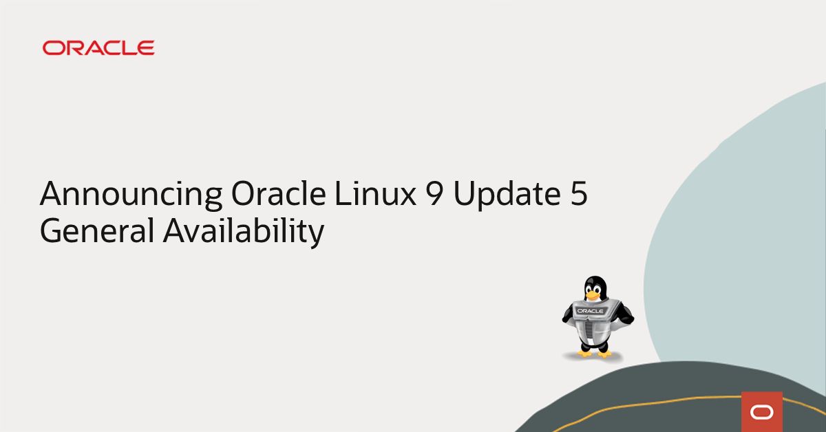 Hari Palle on LinkedIn: Announcing Oracle Linux 9 Update 5 General ... Hari Palle on LinkedIn: Announcing Oracle Linux 9 Update 5 General ...