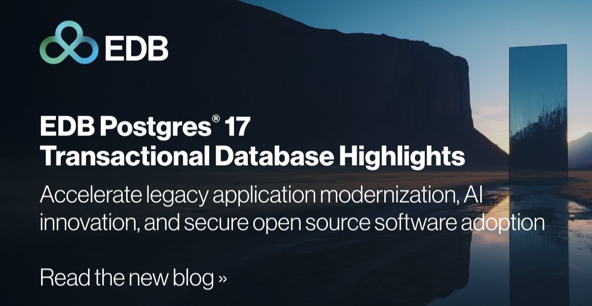 Gabriele Bartolini on LinkedIn: #edbpostgresai #justsolveitwithpostgres ... Gabriele Bartolini on LinkedIn: #edbpostgresai #justsolveitwithpostgres ...