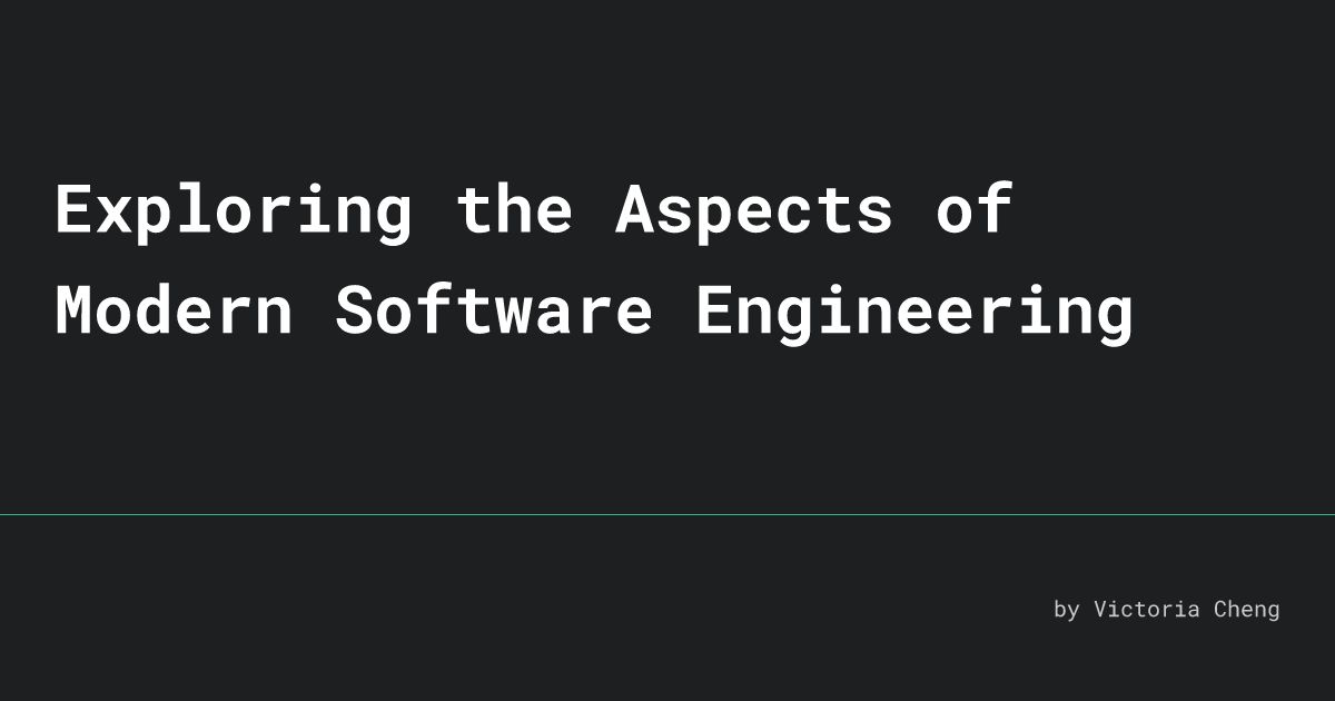 Hsiu-Chia Cheng on LinkedIn: Exploring the Aspects of Modern Software ... Hsiu-Chia Cheng on LinkedIn: Exploring the Aspects of Modern Software ...