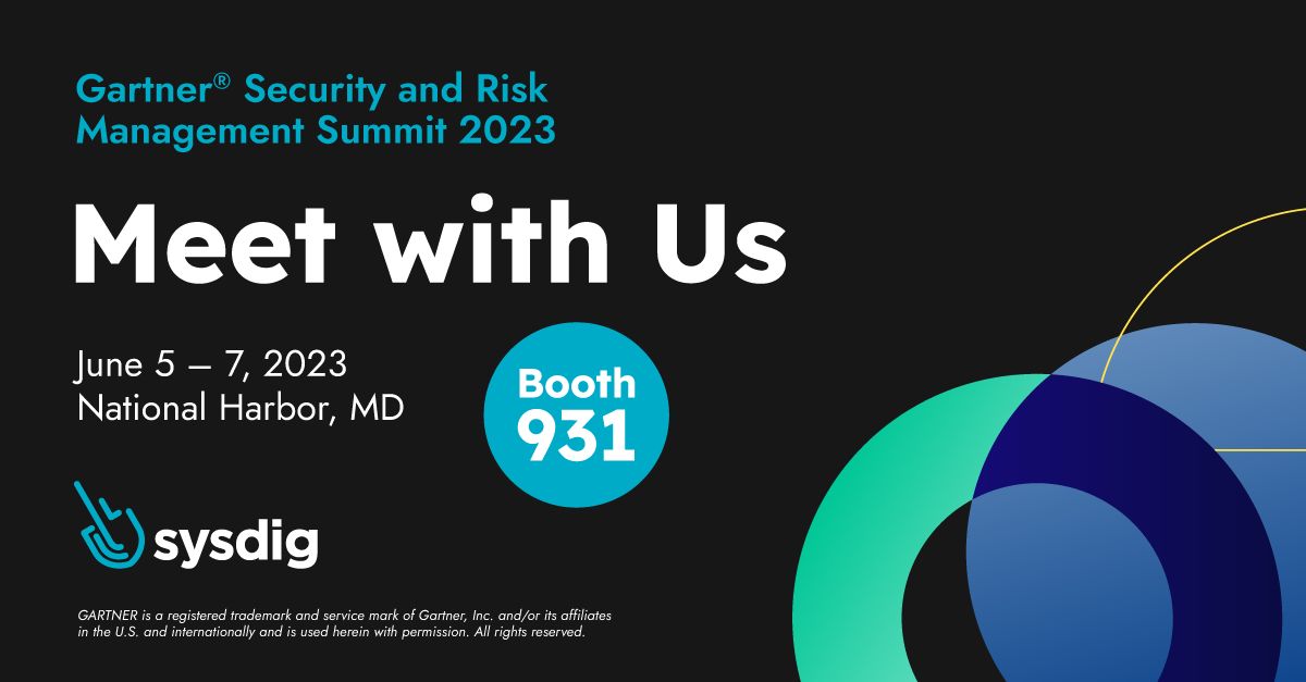 Erik Bartelucci on LinkedIn: Sysdig at Security & Risk Management ... Erik Bartelucci on LinkedIn: Sysdig at Security & Risk Management ...