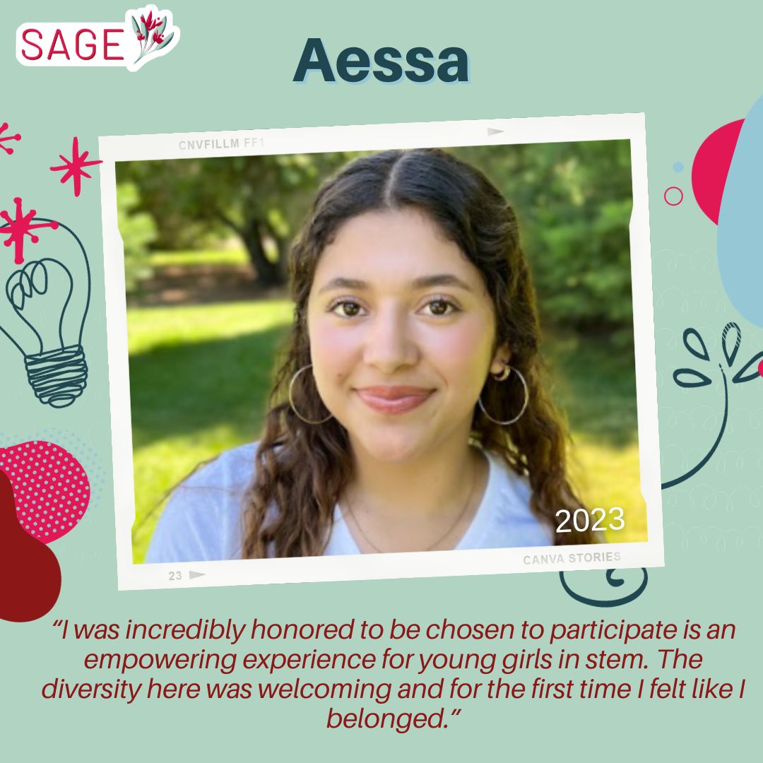 SAGE Journey on LinkedIn: Aessa was one of our 40 students at the 2023 ... SAGE Journey on LinkedIn: Aessa was one of our 40 students at the 2023 ...