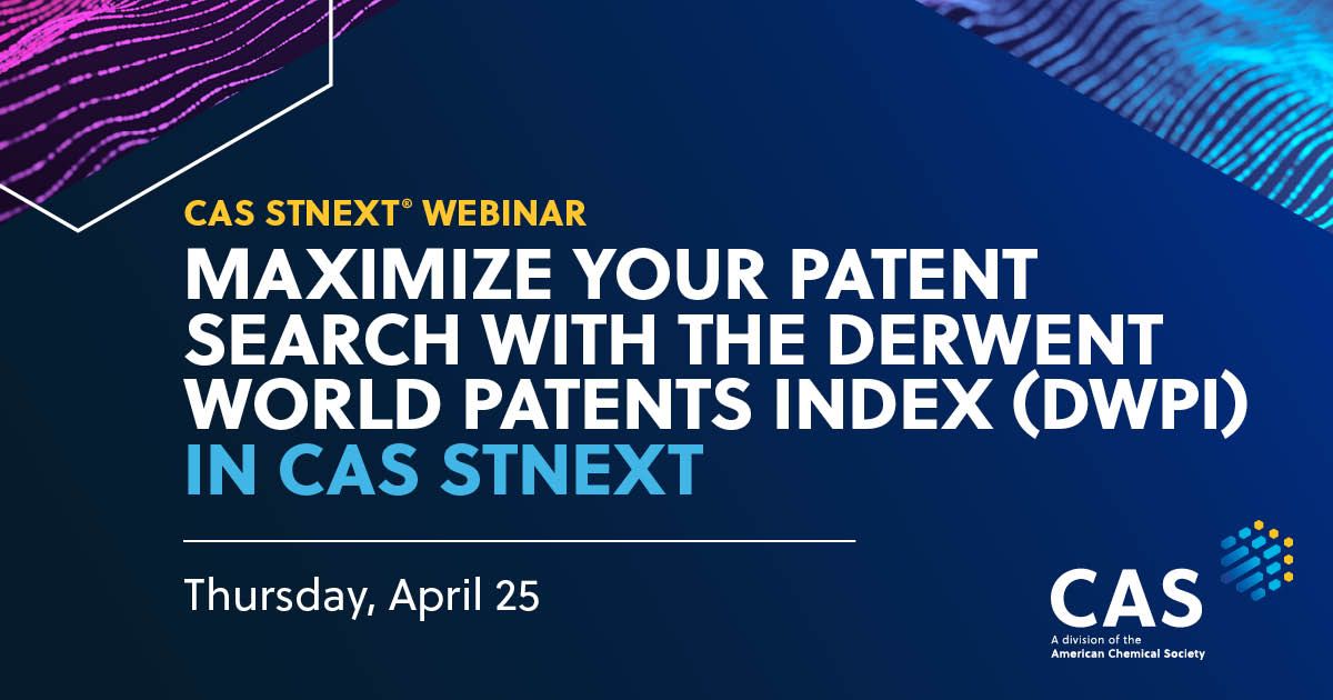 How to boost your CAS STNext search with DWPI | CAS posted on the topic ... How to boost your CAS STNext search with DWPI | CAS posted on the topic ...