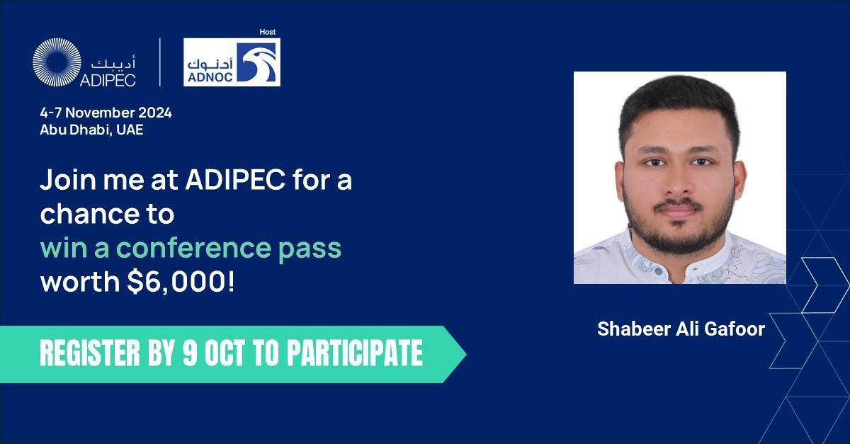 Shabeer Ali Gafoor on LinkedIn: #adipec2024 #adipec #adnoc #energy # ... Shabeer Ali Gafoor on LinkedIn: #adipec2024 #adipec #adnoc #energy # ...