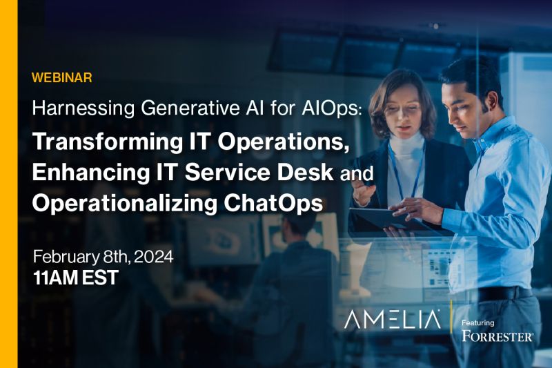 Amelia on LinkedIn: Harnessing Generative AI for AIOps: Transforming IT ... Amelia on LinkedIn: Harnessing Generative AI for AIOps: Transforming IT ...