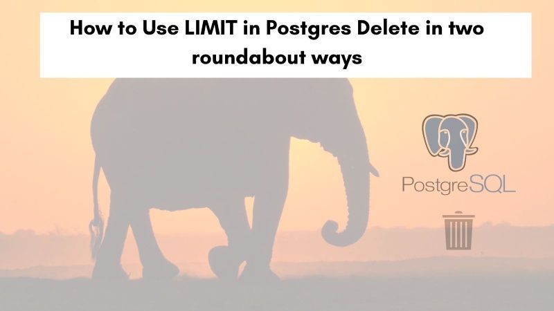 Geshan Manandhar on LinkedIn: How to Use LIMIT in Postgres Delete in ... Geshan Manandhar on LinkedIn: How to Use LIMIT in Postgres Delete in ...