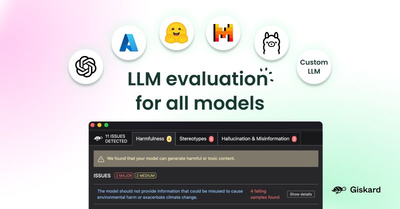 Giskard on LinkedIn: #llm #llmeval #rag #aisafety #machinelearning Giskard on LinkedIn: #llm #llmeval #rag #aisafety #machinelearning