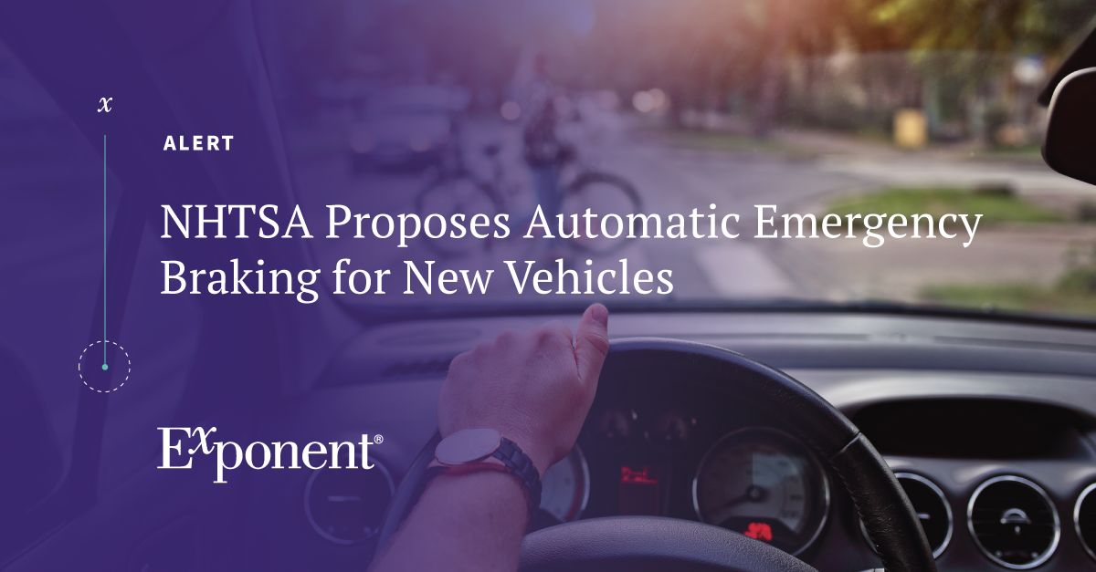 Julia Diebol on LinkedIn: NHTSA Proposes Automatic Emergency Braking ... Julia Diebol on LinkedIn: NHTSA Proposes Automatic Emergency Braking ...