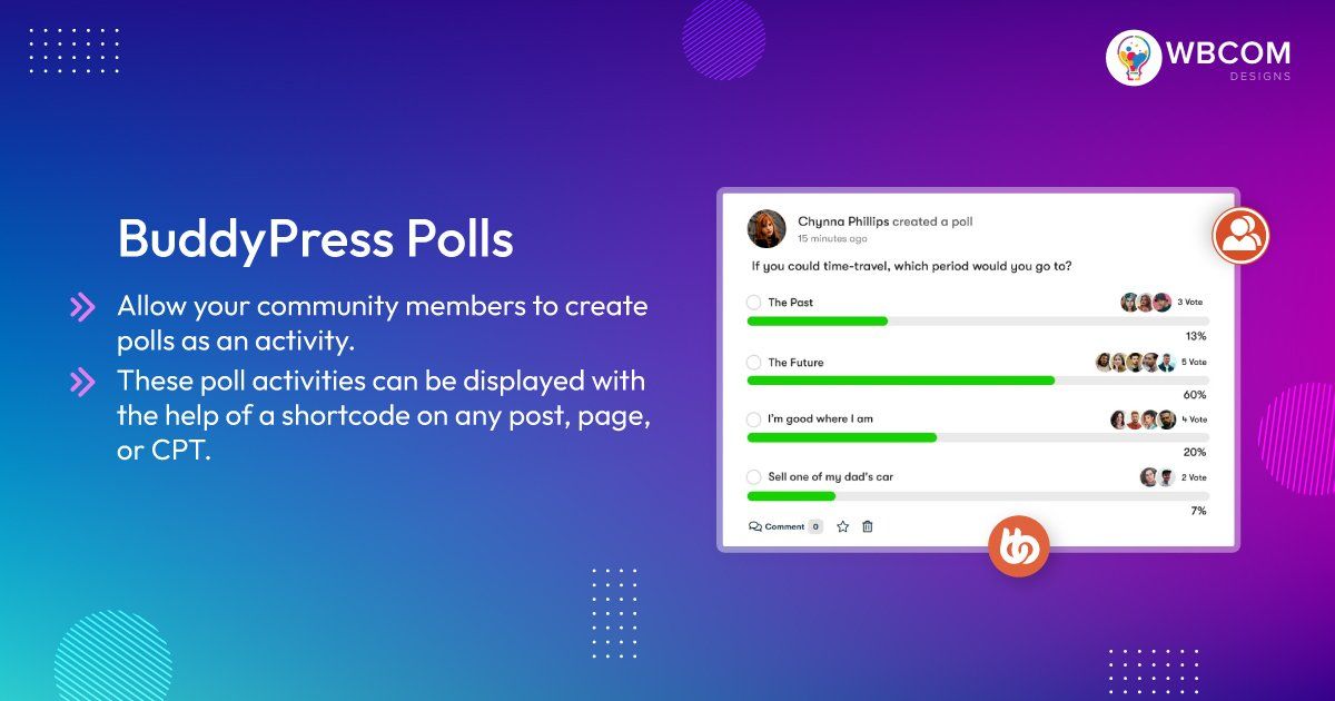 Create and participate in BuddyPress polls | Wbcom Designs posted on ... Create and participate in BuddyPress polls | Wbcom Designs posted on ...
