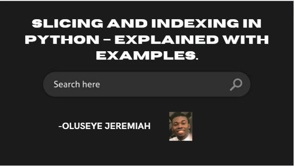 freeCodeCamp บน LinkedIn: Slicing and Indexing in Python – Explained ... freeCodeCamp บน LinkedIn: Slicing and Indexing in Python – Explained ...