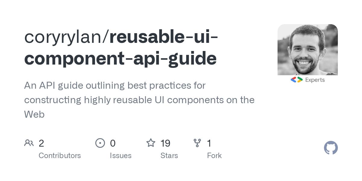 Cory Rylan on LinkedIn: GitHub - coryrylan/reusable-ui-component-api ... Cory Rylan on LinkedIn: GitHub - coryrylan/reusable-ui-component-api ...