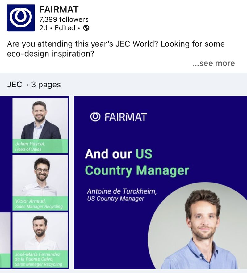 Acceler8 Wasatch on LinkedIn: #fairmat #innovation #jec #event Acceler8 Wasatch on LinkedIn: #fairmat #innovation #jec #event
