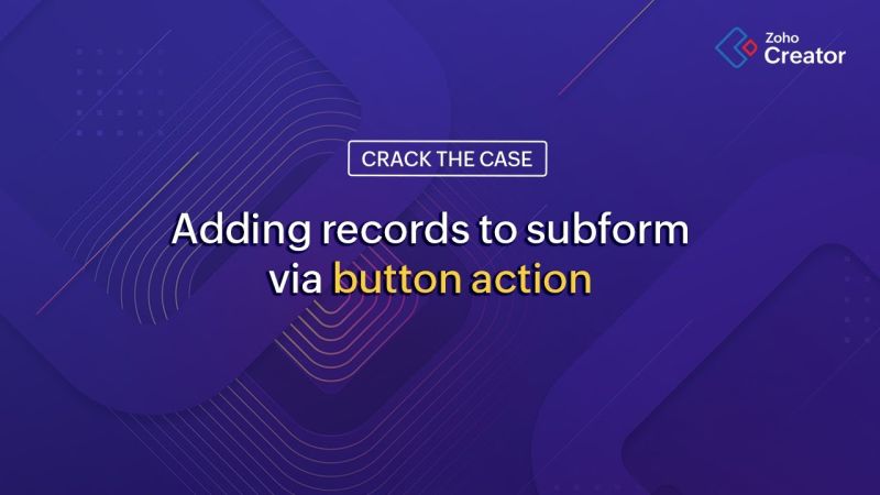 Why go back to the main form every time you need to add a subform entry ... Why go back to the main form every time you need to add a subform entry ...