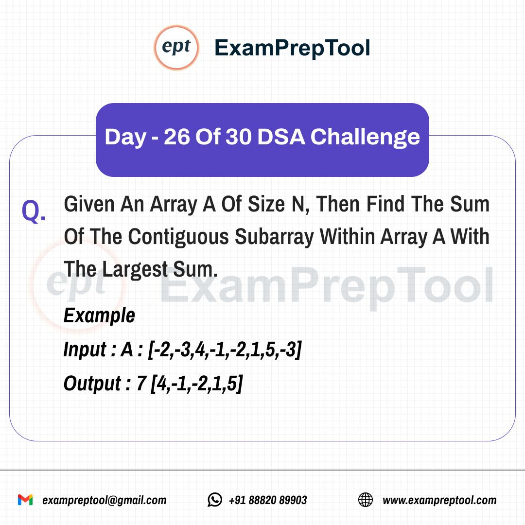 ExamPrepTool on LinkedIn: #30daysdsachallenge #ept #dsa #datastructures ... ExamPrepTool on LinkedIn: #30daysdsachallenge #ept #dsa #datastructures ...
