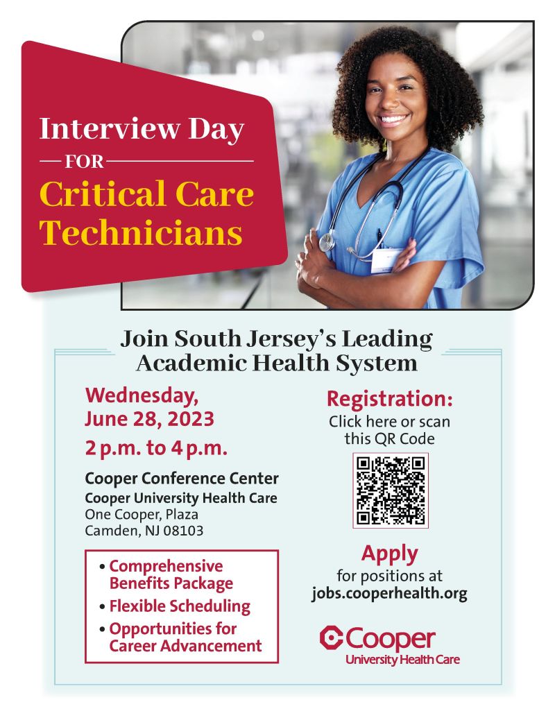 Last call! Register now for our Critical Care Tech Interview Day ... Last call! Register now for our Critical Care Tech Interview Day ...