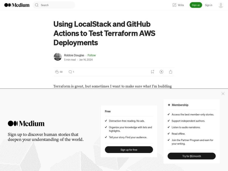 Using LocalStack and GitHub Actions to Test Terraform AWS Deployments ... Using LocalStack and GitHub Actions to Test Terraform AWS Deployments ...
