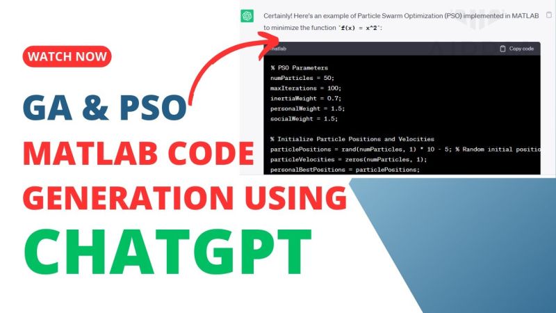 GA PSO MATLAB Code Generation using Chat GPT | Genetic Algorithm Code ... GA PSO MATLAB Code Generation using Chat GPT | Genetic Algorithm Code ...