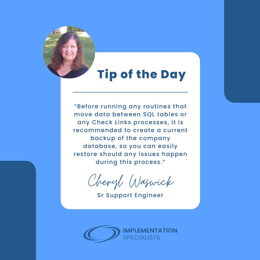 #implementationspecialists #implementation #is #tipoftheday #backup ... #implementationspecialists #implementation #is #tipoftheday #backup ...
