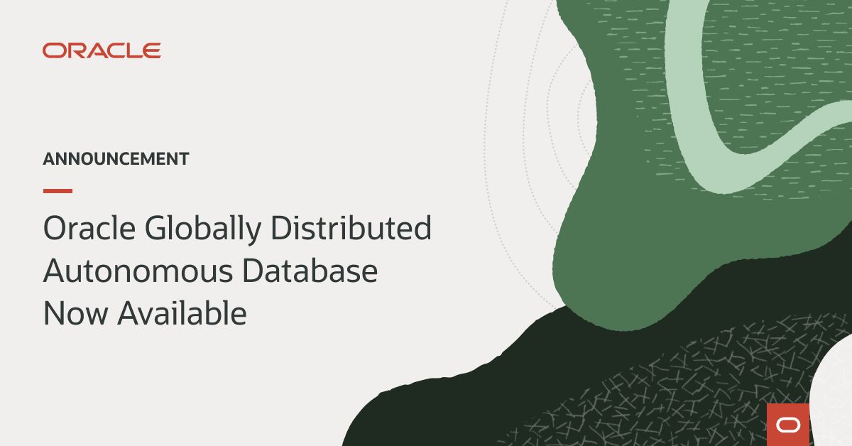 How Oracle enables data sovereignty with Autonomous Database | Hari ... How Oracle enables data sovereignty with Autonomous Database | Hari ...