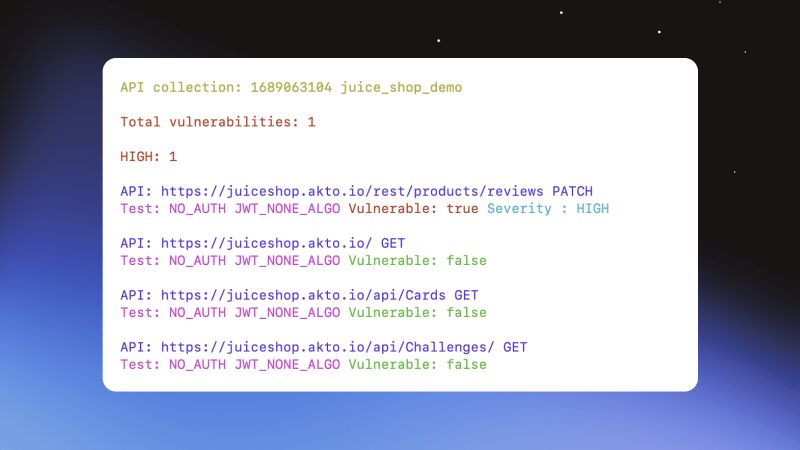 Akto.io on LinkedIn: Introducing Akto CLI : You can now run Akto tests ... Akto.io on LinkedIn: Introducing Akto CLI : You can now run Akto tests ...