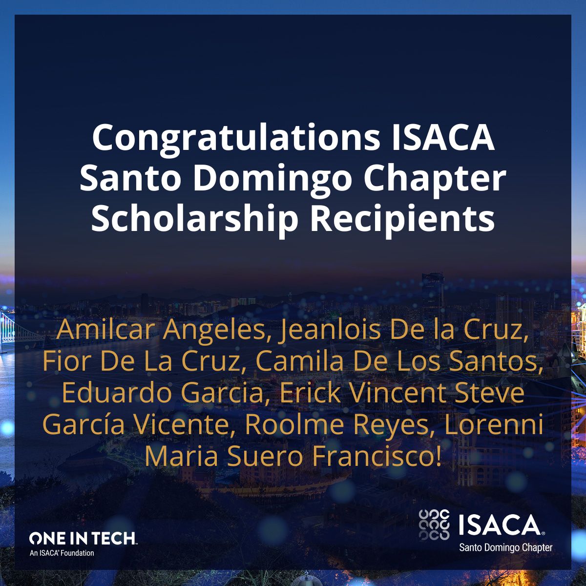 #oitscholarships | ISACA Foundation #oitscholarships | ISACA Foundation