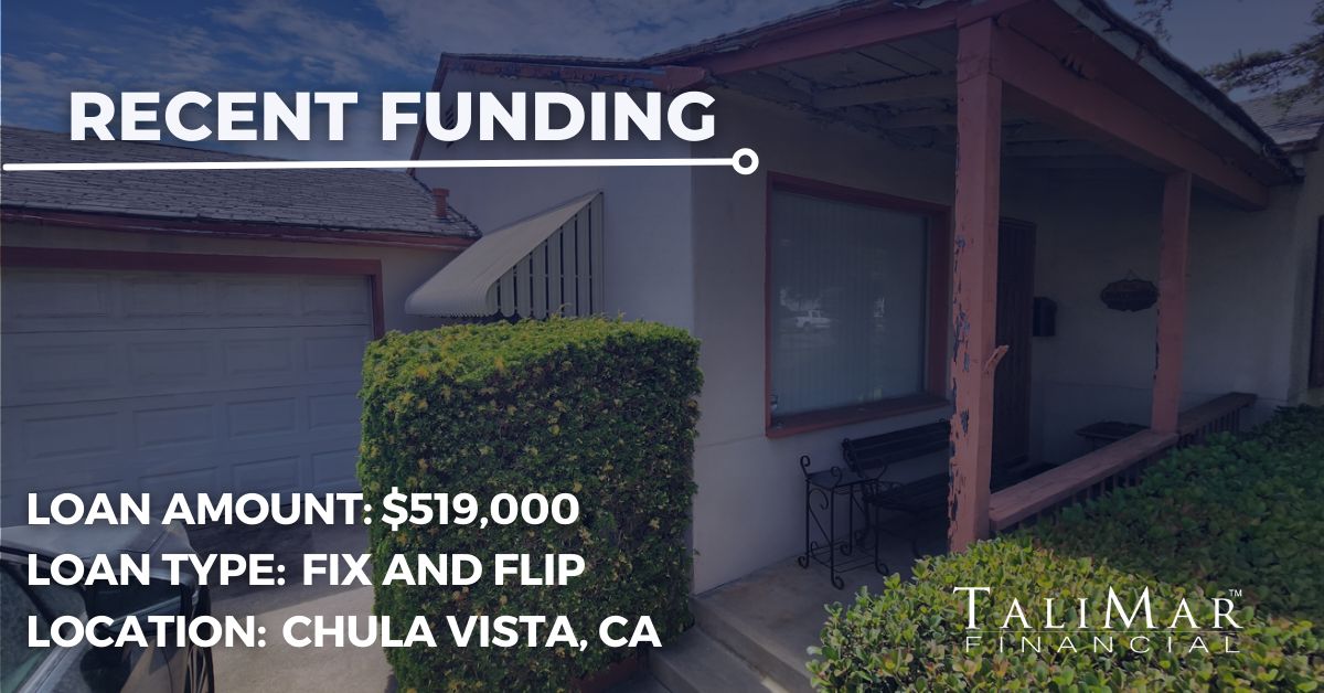 TaliMar Financial on LinkedIn: Fix and Flip loan in Chula Vista, CA TaliMar Financial on LinkedIn: Fix and Flip loan in Chula Vista, CA