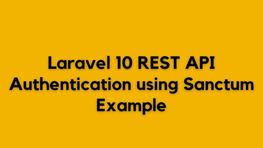 Laravel News on LinkedIn: Laravel 10 REST API Authentication using ... Laravel News on LinkedIn: Laravel 10 REST API Authentication using ...