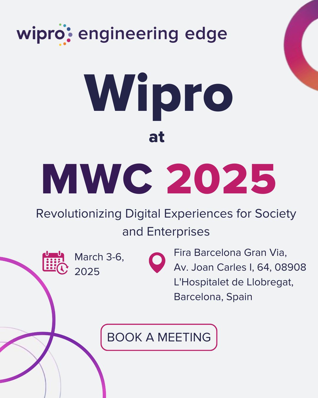 #mwc2025 #wiproinnovation #ai #5g #digitaltransformation | Wipro | 26 ... #mwc2025 #wiproinnovation #ai #5g #digitaltransformation | Wipro | 26 ...