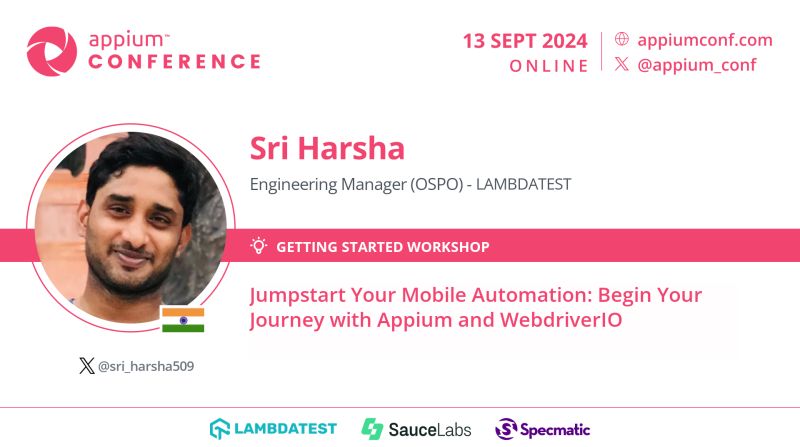 Appium Conference on LinkedIn: #appiumconf #mobiletesting #appium # ... Appium Conference on LinkedIn: #appiumconf #mobiletesting #appium # ...