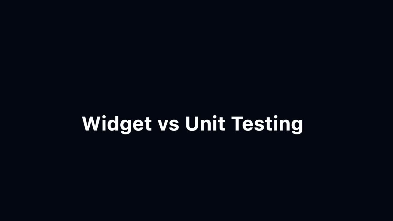 Hungrimind on LinkedIn: When to use Widget vs Unit Tests in Flutter Hungrimind on LinkedIn: When to use Widget vs Unit Tests in Flutter