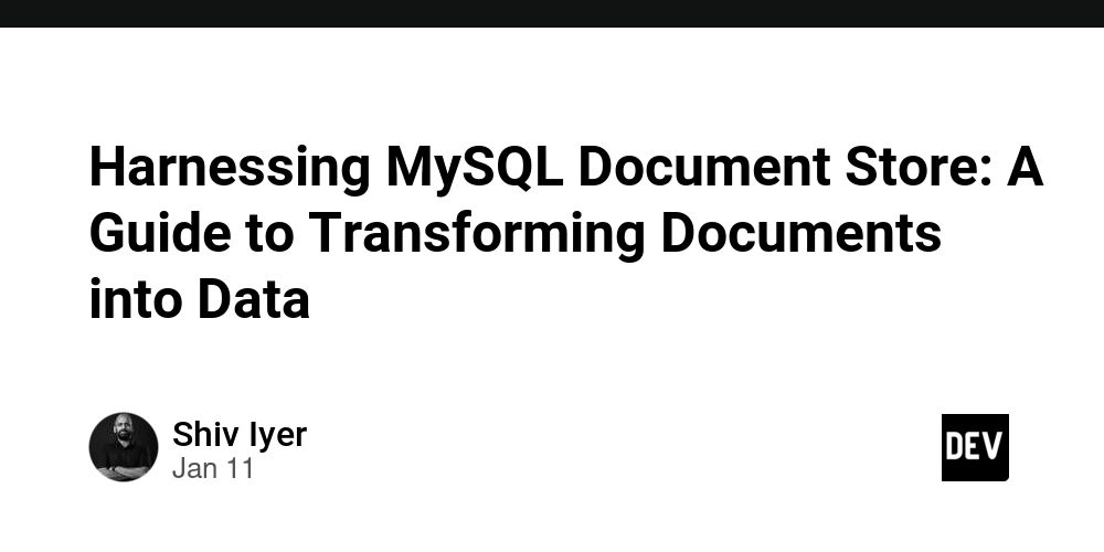 MinervaDB on LinkedIn: Harnessing MySQL Document Store: A Guide to ... MinervaDB on LinkedIn: Harnessing MySQL Document Store: A Guide to ...