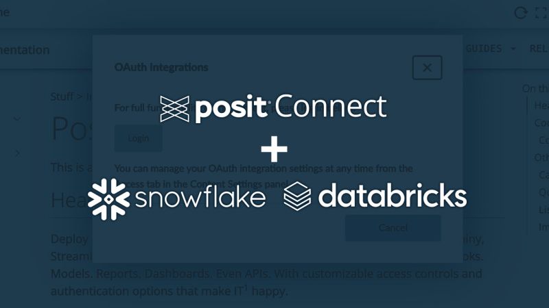 Posit PBC on LinkedIn: Using Posit Connect to implement dynamic user ... Posit PBC on LinkedIn: Using Posit Connect to implement dynamic user ...