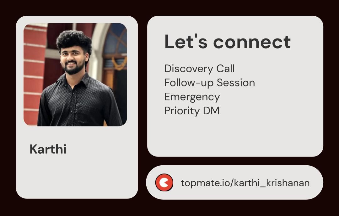 Karthi Keyan on LinkedIn: Karthi krishanan Karthi Keyan on LinkedIn: Karthi krishanan