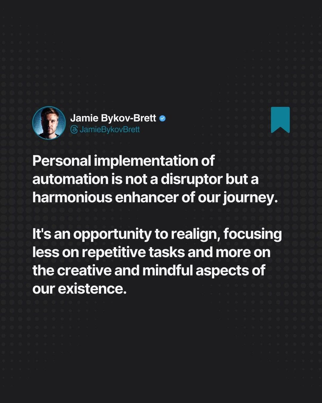 Jamie Bykov-Brett on LinkedIn: #automation #personaldevelopment #thread Jamie Bykov-Brett on LinkedIn: #automation #personaldevelopment #thread