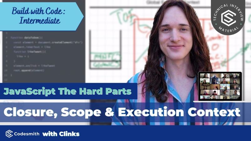 Codesmith on LinkedIn: JavaScript the Hard Parts: Closure, Scope ... Codesmith on LinkedIn: JavaScript the Hard Parts: Closure, Scope ...