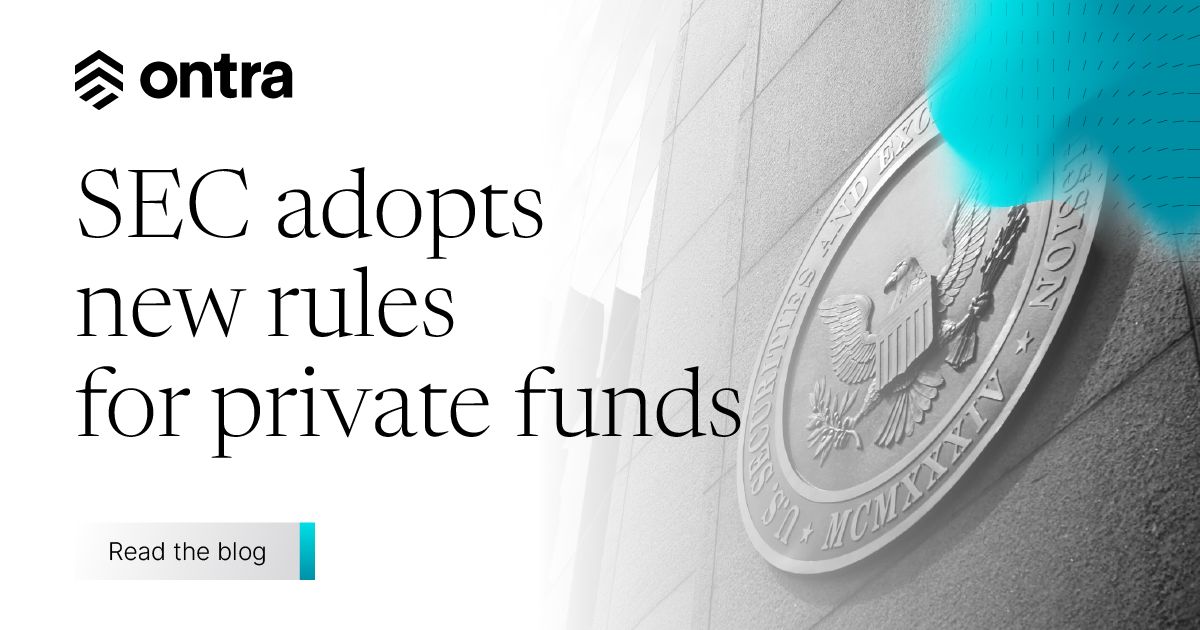 Ontra on LinkedIn: SEC adopts new rules for private funds Ontra on LinkedIn: SEC adopts new rules for private funds