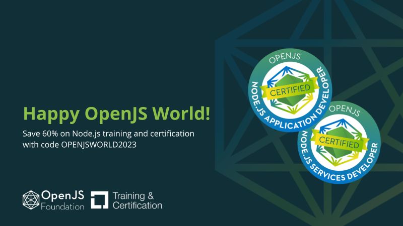 Node.js on LinkedIn: In support of OpenJS World this month, save 60% on ... Node.js on LinkedIn: In support of OpenJS World this month, save 60% on ...