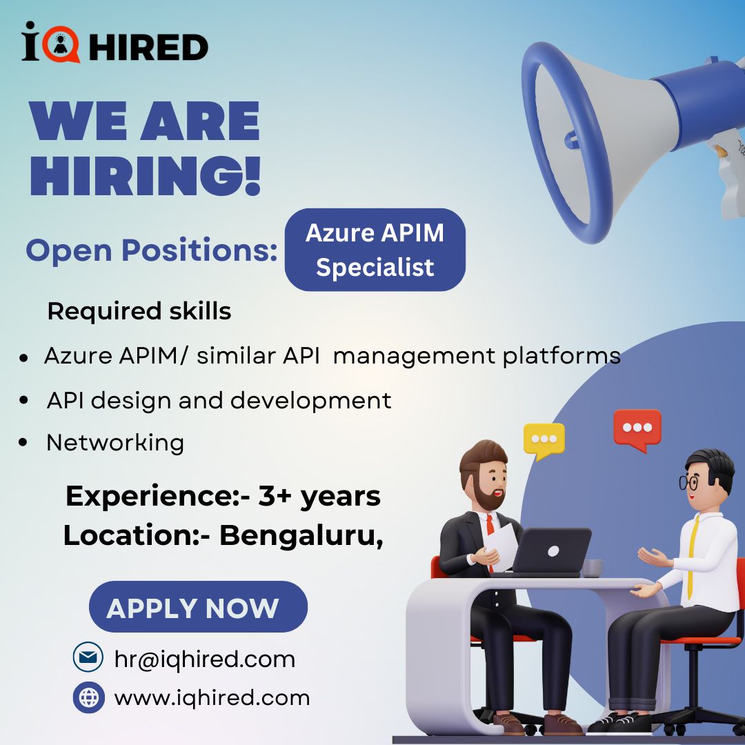 IQ Hired on LinkedIn: #developer #azure #apim #api #specialist # ... IQ Hired on LinkedIn: #developer #azure #apim #api #specialist # ...