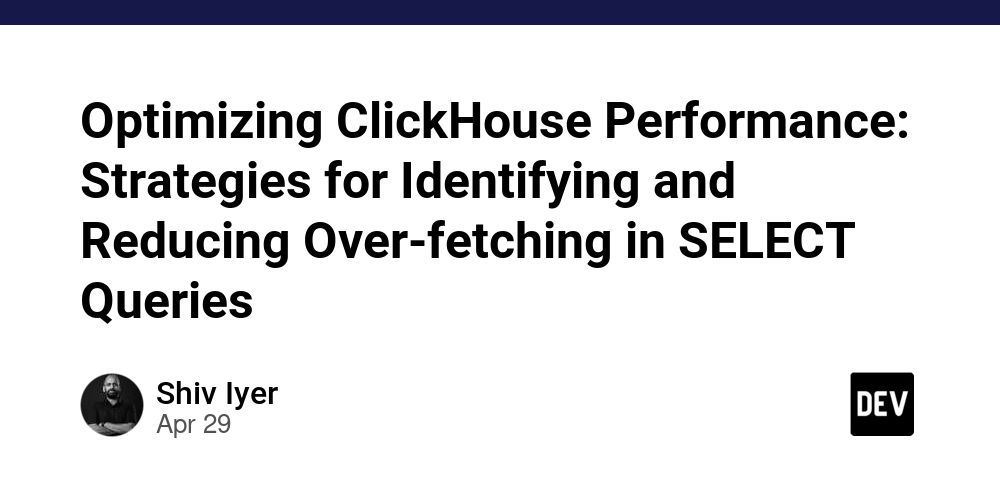 Optimizing ClickHouse Performance: Strategies for Identifying and ... Optimizing ClickHouse Performance: Strategies for Identifying and ...
