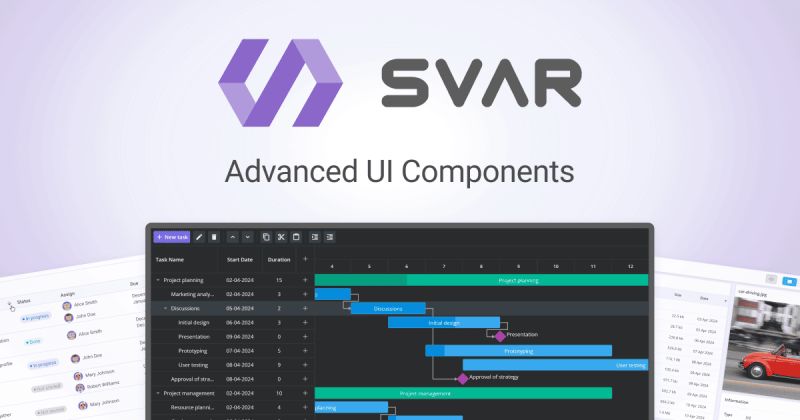 SVAR UI Components for React, Svelte and Vue | Michael Hoffmann SVAR UI Components for React, Svelte and Vue | Michael Hoffmann