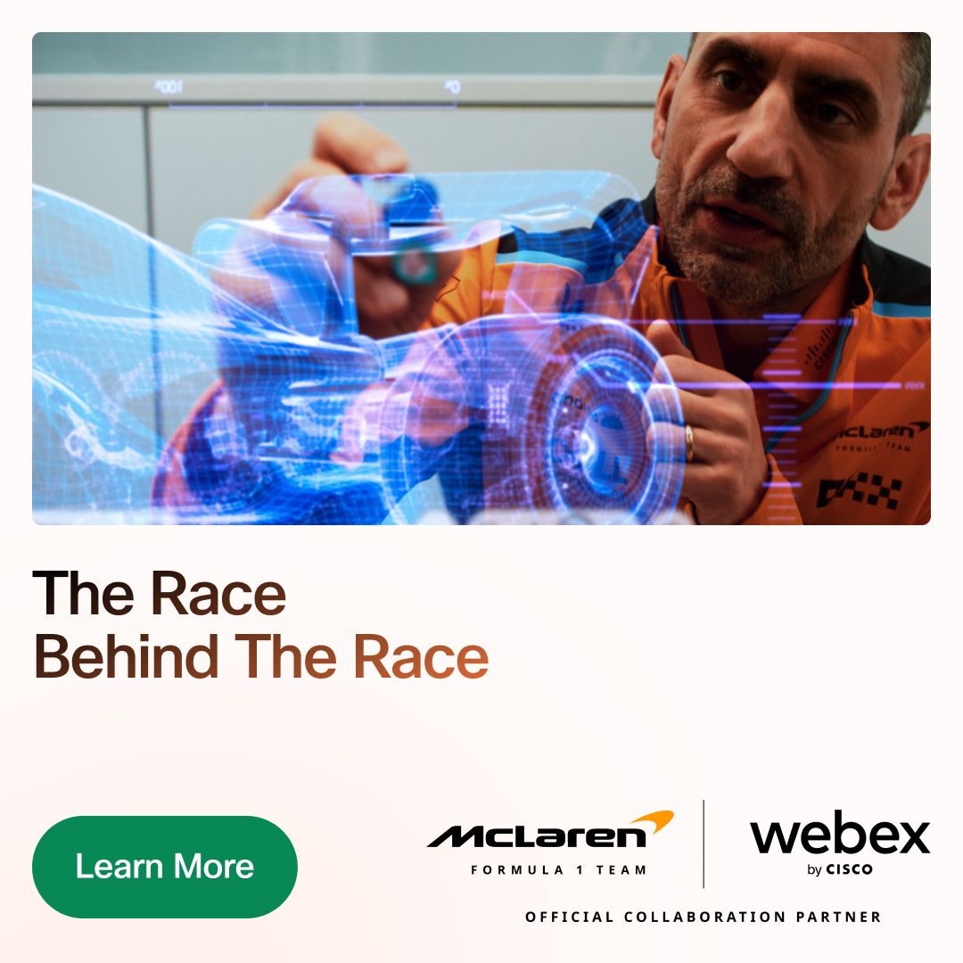Webex on LinkedIn: How the McLaren Formula 1 Team Stays Connected When ... Webex on LinkedIn: How the McLaren Formula 1 Team Stays Connected When ...