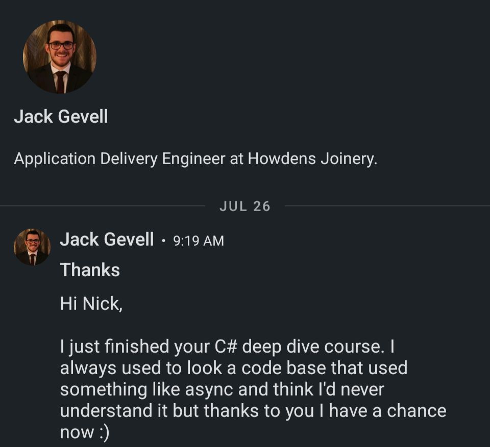 Dev Leader on LinkedIn: #dotnet #csharp #learntocode #coding #programming Dev Leader on LinkedIn: #dotnet #csharp #learntocode #coding #programming