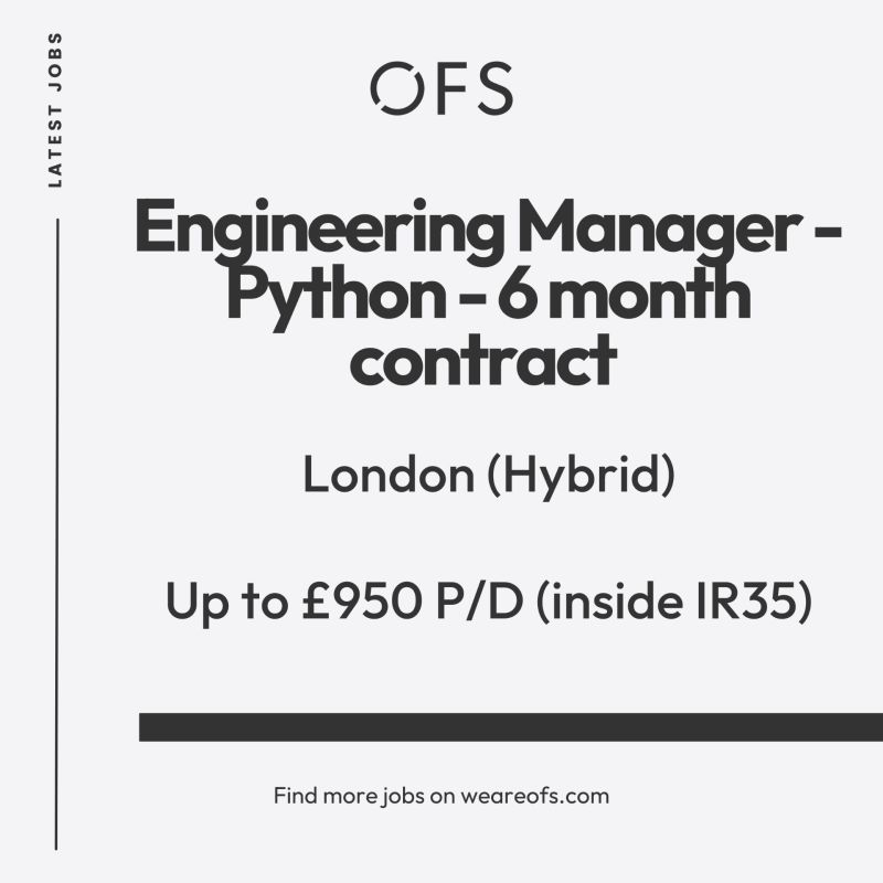 Liam Chittenden on LinkedIn: #python #engineeringmanager #financialservices Liam Chittenden on LinkedIn: #python #engineeringmanager #financialservices