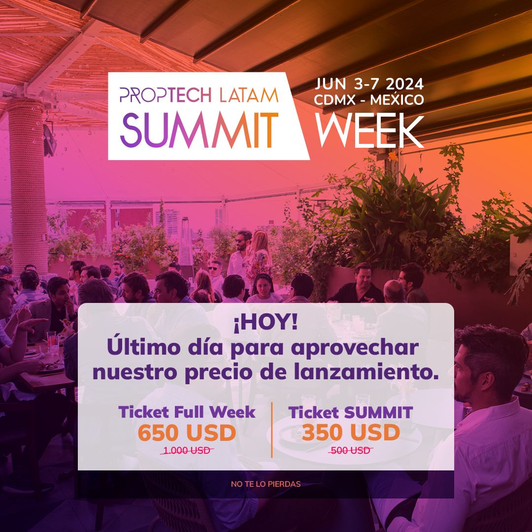 PropTech Latam en LinkedIn: Tickets - PropTech Latam Summit Week 2024 PropTech Latam en LinkedIn: Tickets - PropTech Latam Summit Week 2024