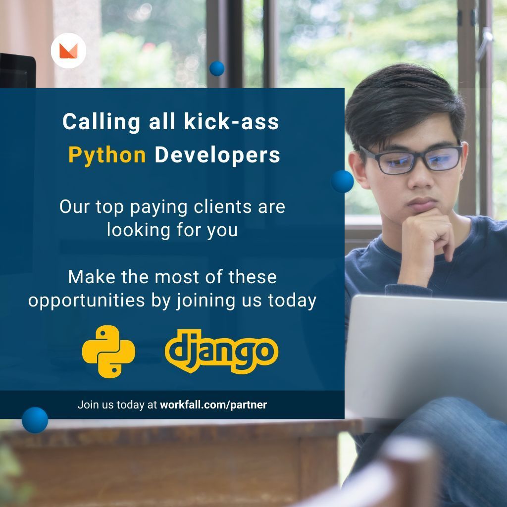 Workfall on LinkedIn: #python #workfall #coders #developers #backend Workfall on LinkedIn: #python #workfall #coders #developers #backend