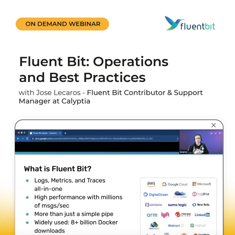 Calyptia on LinkedIn: 🔍 Explore Fluent Bit Operations & Best Practices ... Calyptia on LinkedIn: 🔍 Explore Fluent Bit Operations & Best Practices ...