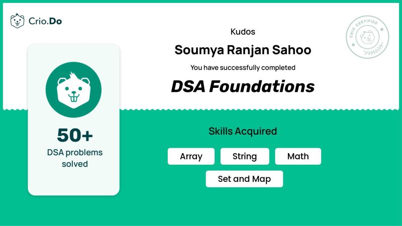Soumya Ranjan Sahoo on LinkedIn: #learnbydoing #criodo # ... Soumya Ranjan Sahoo on LinkedIn: #learnbydoing #criodo # ...