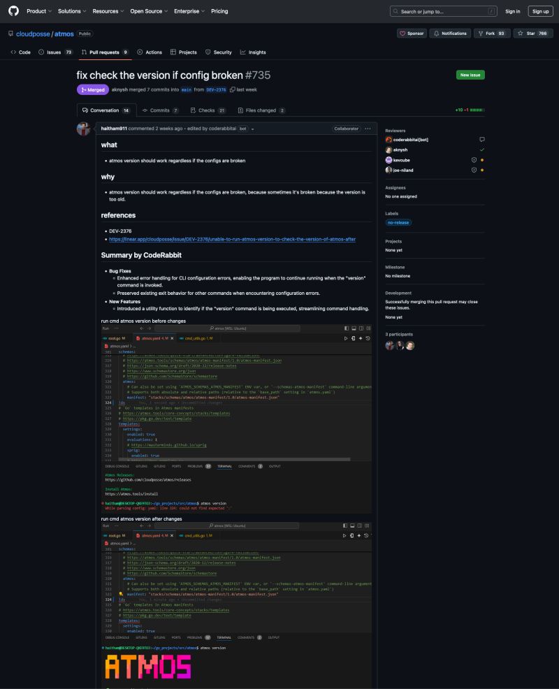 Cloud Posse, LLC on LinkedIn: We've updated Atmos CLI to improve error ... Cloud Posse, LLC on LinkedIn: We've updated Atmos CLI to improve error ...